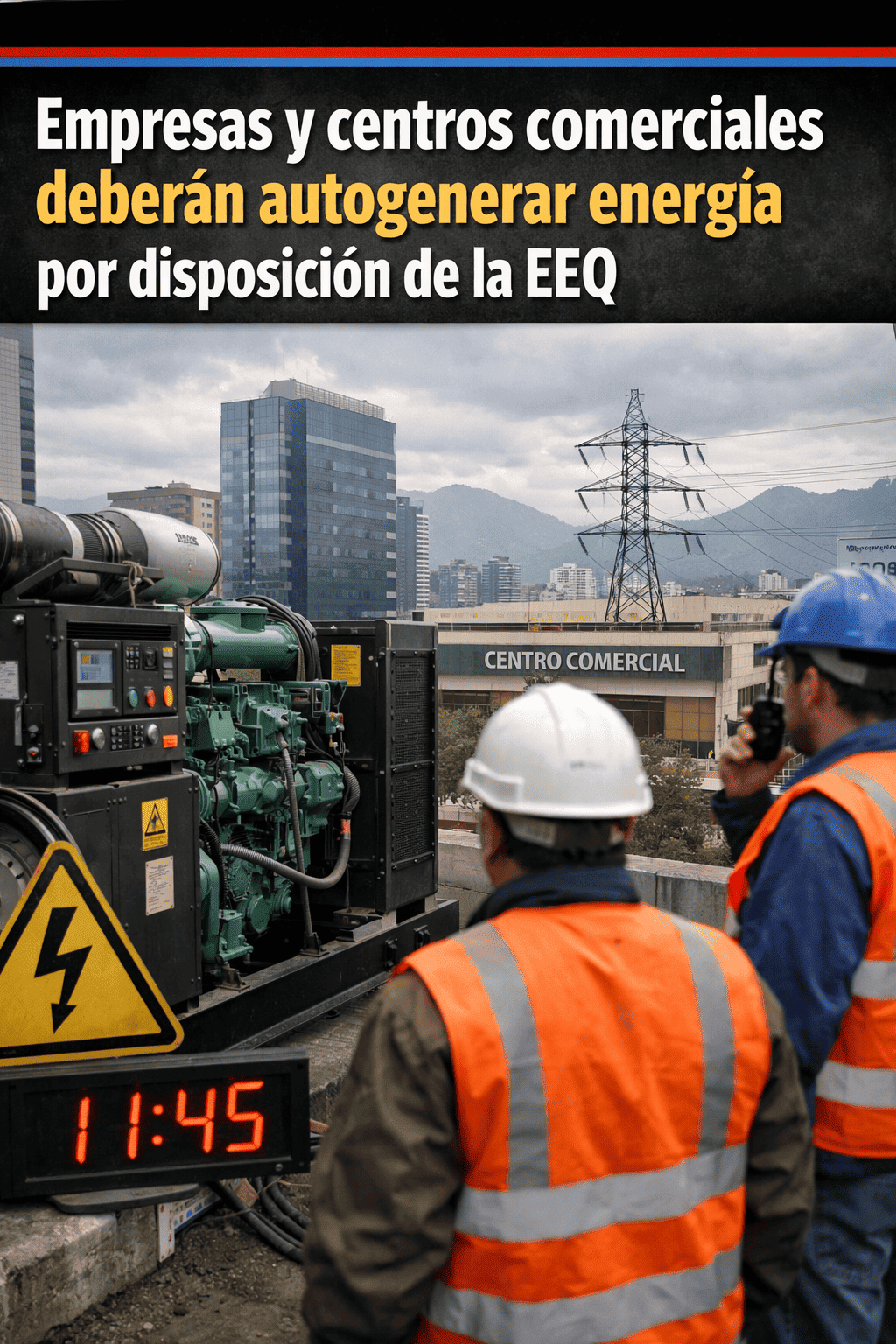 Empresas y centros comerciales deberán autogenerar energía dos horas al ...